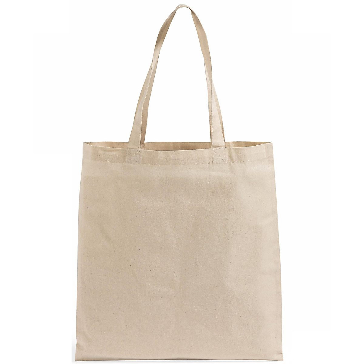 TBF Set of 25 (twenty five) Natural Cotton Canvas Tote Bags! Blank Art Craft Supply Book Print Bulk Lot School! Blank goods