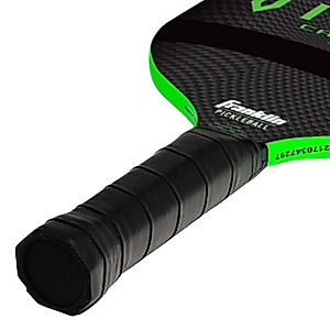 Franklin Sports Pickleball Paddle - Viper Carbon Fiber Core Pickleball Paddle - USA Pickleball (USAPA) Approved Paddle - 13mm Carbon Fiber Core,Green