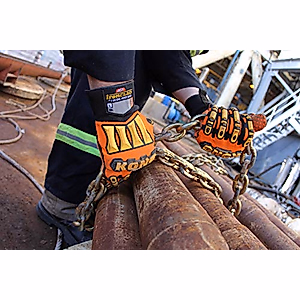 Ironclad KONG SDX2-05-XL Original Oil & Gas Safety Impact Gloves, X-Large, Orange