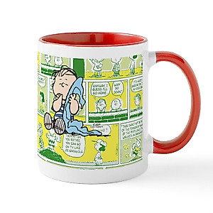 CafePress Peanuts Linus Comic Strip Ceramic Coffee Mug, Tea Cup 11 oz