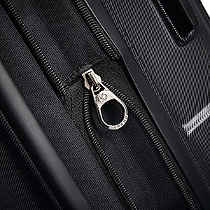 Samsonite Centric Hardside Expandable Luggage with Spinner Wheels, Black, Checked-Large 28-Inch