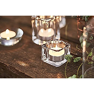 BOLSIUS 50 Unscented Tea Lights - 8 Hours Burn Time - Premium European Quality - Consistent Smokeless Flame - 100% Cotton Wick - Dinner, Wedding, Party, Restaurant, Spa, Church, & Home Décor Tealights