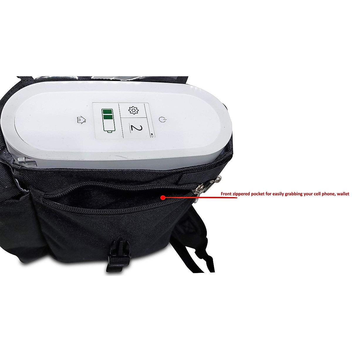 Backpack for Philips Respironics SimplyGo Min POC (only fits the SimplyGo mini, not the regular) Carrying Holder Backpack for both standard & extended batteries