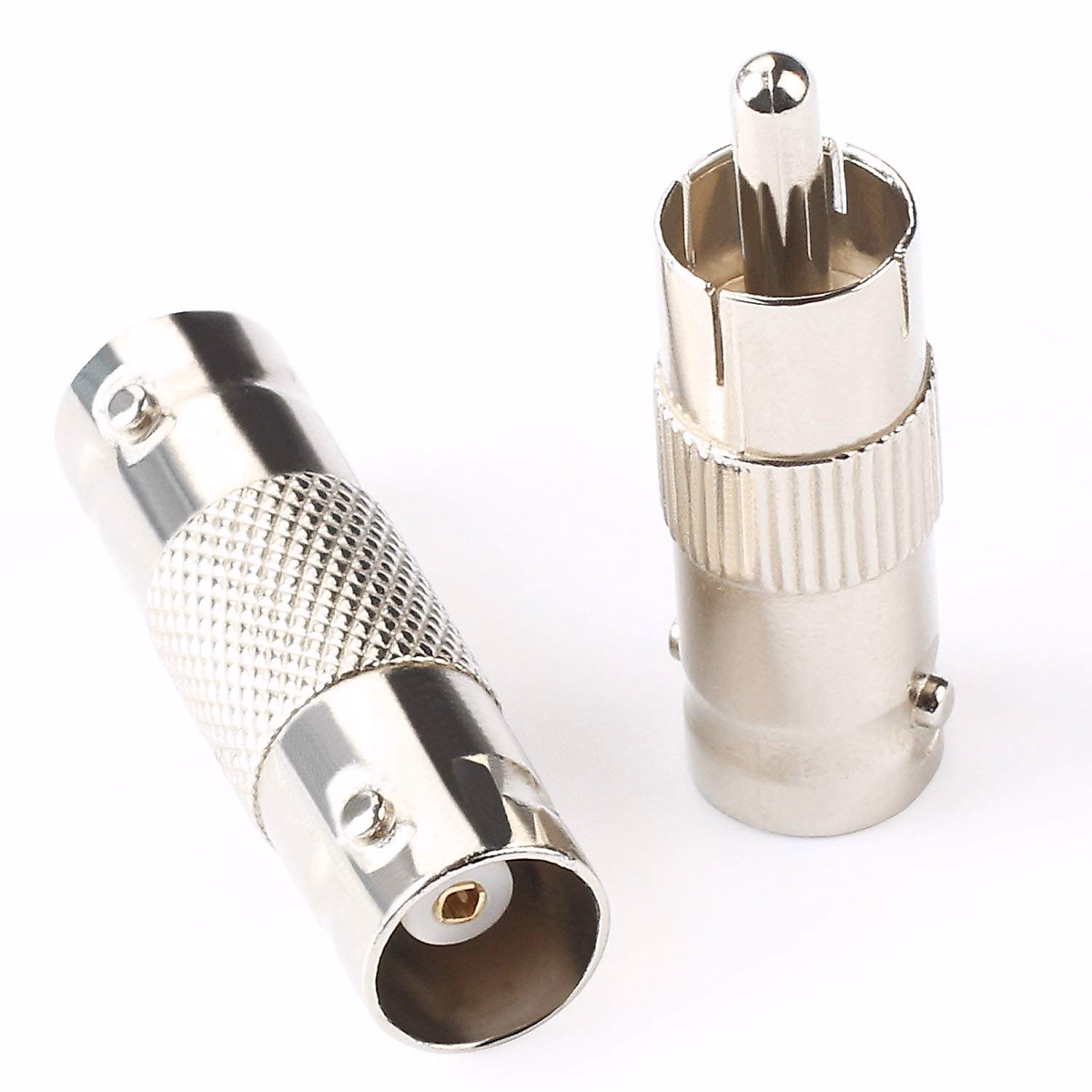 2-Pack 125ft Black Pre-Made All-in-One BNC Male to Male Video and Power Cable Wire Cord with RCA Connector for CCTV Security Camera