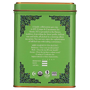 Harney Sons HT Tea Blend Organic Plain Green 20 Tea Sachets 1.4 oz 40 g