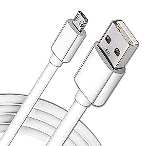 MOVOYEE Micro USB Cable 10ft,Long Android Charger Cable Fast Charge,White Micro USB 2.0 Cable USB Micro Cable for Samsung Charger Cord Tablet Galaxy 7 5 S7 S6 Edge Phone,Charging Wire for Kindle Fire