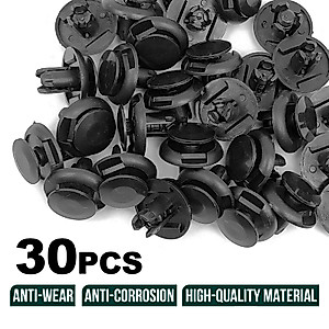 30pcs Fender Liner Clip, Nylon Splash Shield Bumper Retainer Clips Compatible with Honda Acura Accord Civic CRZ Fit Insight Odyssey Passport Pilot Ridgeline ILX Mdx RDX RLX TLX Tsx 91512-SX0-003