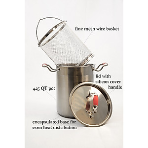 ExcelSteel Stainless Steel Vegetable Cooker, 4-1/4 Quantity, Pot
