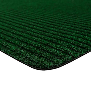 Mohawk Home Utility Floor Mat Solid Dark Forest Green (2' x 6') Perfect for Garage, Entryway, Porch, and Laundry Room