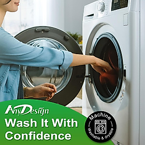 AnyDesign St. Patrick's Day Kitchen Dish Towels Green Black Buffalo Plaids Lucky Shamrock Gnome Truck Cloth Tea Towel 18 x 28 Irish Seasonal Decorative Dishcloth Hand Towel for Cooking Baking, 2Pcs