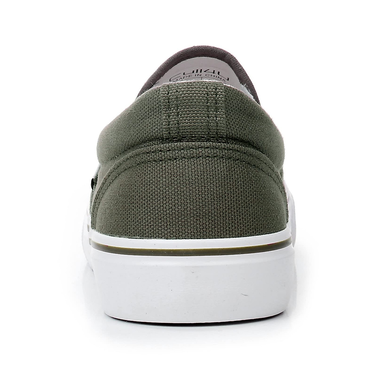 Cull4U Women's Classic Slip On Trainer Shoes (8 M US,Olive)