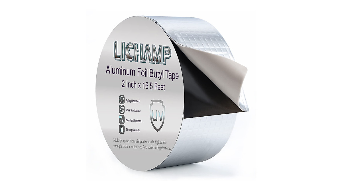 Lichamp Aluminum Butyl Tape - 2" x 16.4ft Waterproof