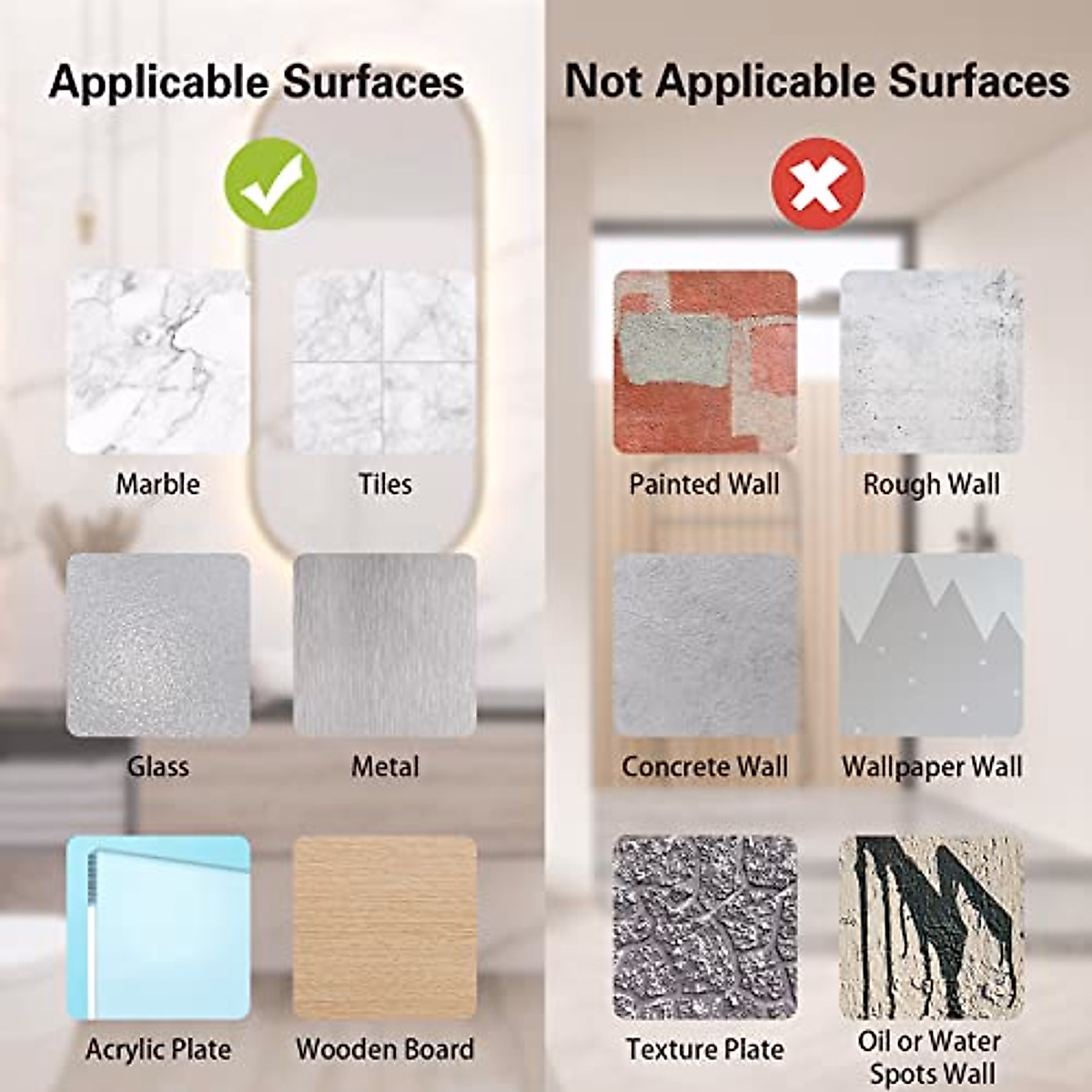 Glattever Adhesive Towel Hooks Stainless Steel Heavy Duty Towel Rack Removable Vacuum Suction Cup Wall Hooks Waterproof Clothes Towel Hook for Bathrooms Kitchen Hotel Office (Black, 4 Pack )