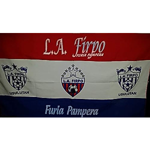 REAS Bandera de Firpo - El Salvador medidas - 1.45 MTS de Largo y 0.81 MTS de Alto; Bandera de Tu equipo de Futbol favorito del Pais Donde Tu Naciste - Tu Equipo Pampero - Usulutan