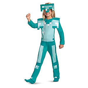 Disguise Minecraft Kids Armor Classic Costume Size 7/8, Blue