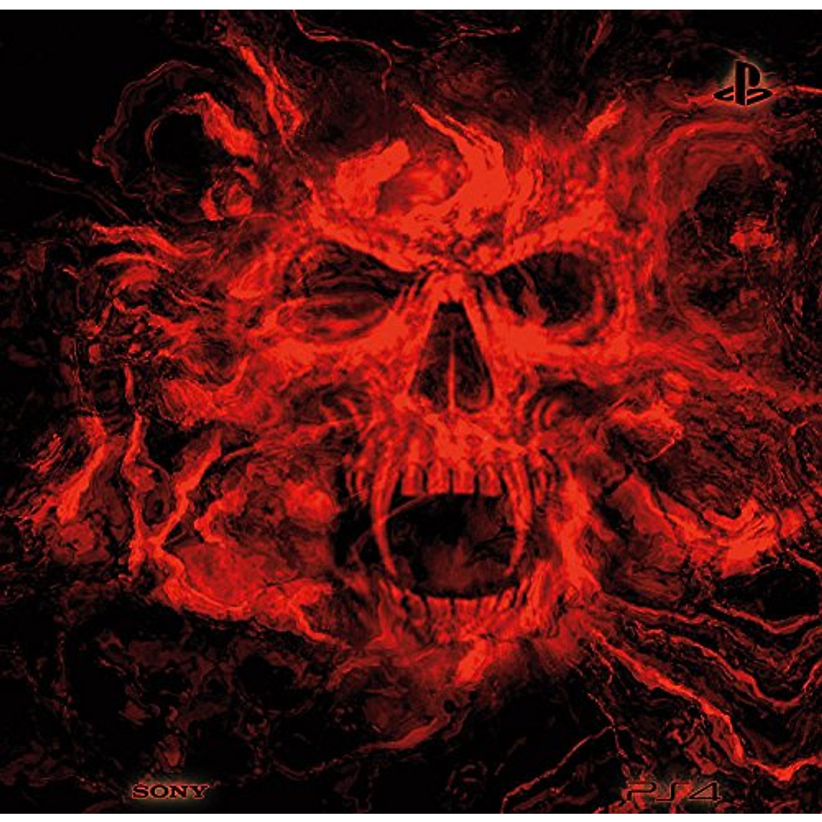 Skin Ps4 PRO - Skull Flames RED - Limited Edition Decal Cover ADESIVA Playstation 4 Slim Sony Bundle