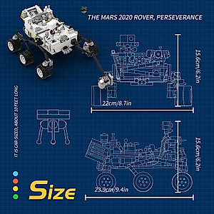 YOUFOY NASA Perseverance Mars Rover Building Kits,Space Rover Explorers Mars Building Toys,Space Station Laboratory Research Model for Kids,Creative NASA Toys(764 PCS)