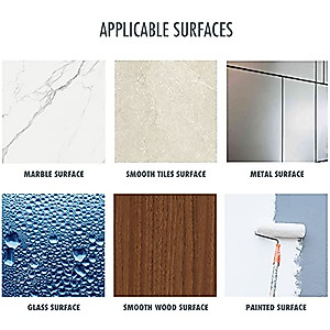 ECOHomes No Drill Mop And Broom Holder Wall Mount (2 Pcs Pack) | Self Adhesive Broom Rack, Mop Organizer Gripper Wall Mounted Hanger | Utility Rack Hooks To Hang Your Garage, Household Tools & More