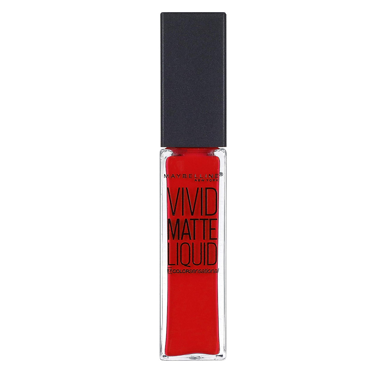 Maybelline New York Color Sensational Vivid Matte Liquid Lipstick, Rebel Red, 0.26 fl. oz.