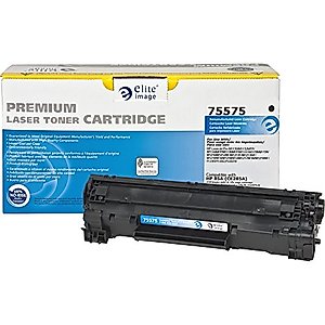 Elite Image 75575 Reman Toner Cartridge Replacement for Hp 85A (Ce285a) Black