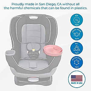 Travel Tray for Cup Holder (Light Pink) - USA Made