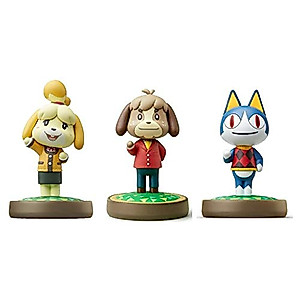3 Pack Set Digby/Rover/Isabelle Winter ( Animal Crossing Series) for Switch - Switch Lite - WiiU - 3DS - (Bulk Packaging)