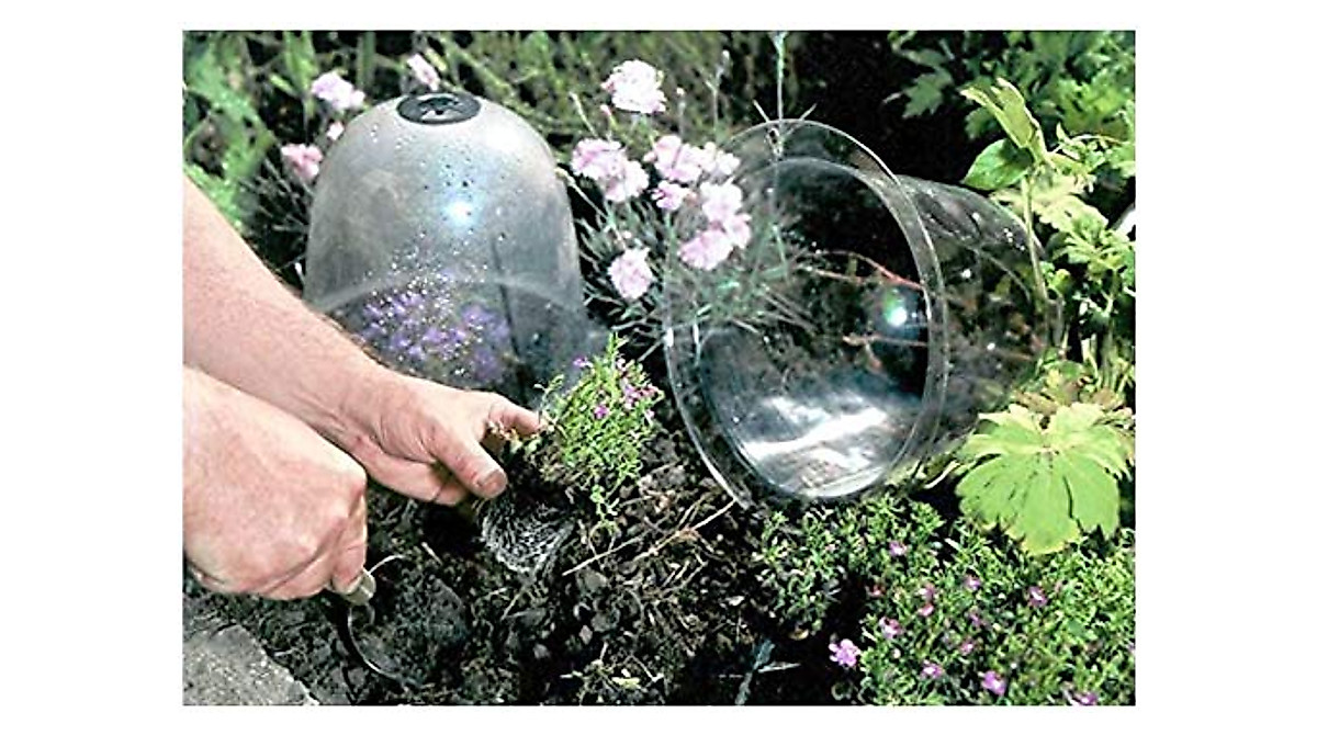 KiaoTime 10 Pack Reusable Plastic Greenhouse Plant Covers for Frost ...
