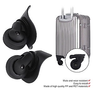 Luggage Wheel 1 Pair A53 Swivel Wheel Replacement Luggage Travel Suitcase Wheels for Luggage Kits