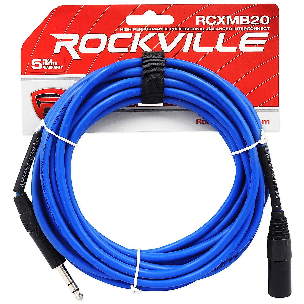 Rockville RPG15BT V2 15" Powered 1000W Speaker Bundle with & RCXMB20B 20' XLR to 1/4'' TRS Cable & (2) Speaker Stands & Rockville RWM1202VH Handheld Microphone & Mackie Mix12FX Compact Mixer (5 Item)