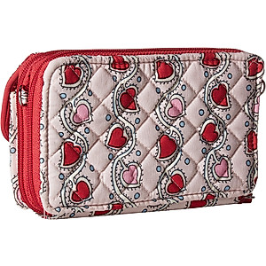 Vera Bradley Iconic RFID All-In-One Crossbody Stitched Heart Vines One Size
