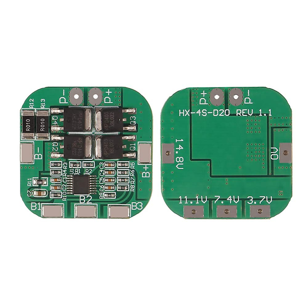 ACEIRMC 3pcs 4S 20A 14.8V Li-ion Lithium 18650 Battery BMS PCM Protection PCB Board Module 16.8V Overcharge Over Discharge Short Circuit Protection