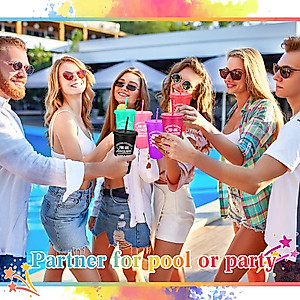 Thank You Gifts You Are Awesome Coffee Mug 24 oz Plastic Tumblers with Lids and Straw Inspirational Reusable Tumblers Appreciation Gift for Coworker Teacher Colleague Employee (24 Pack)