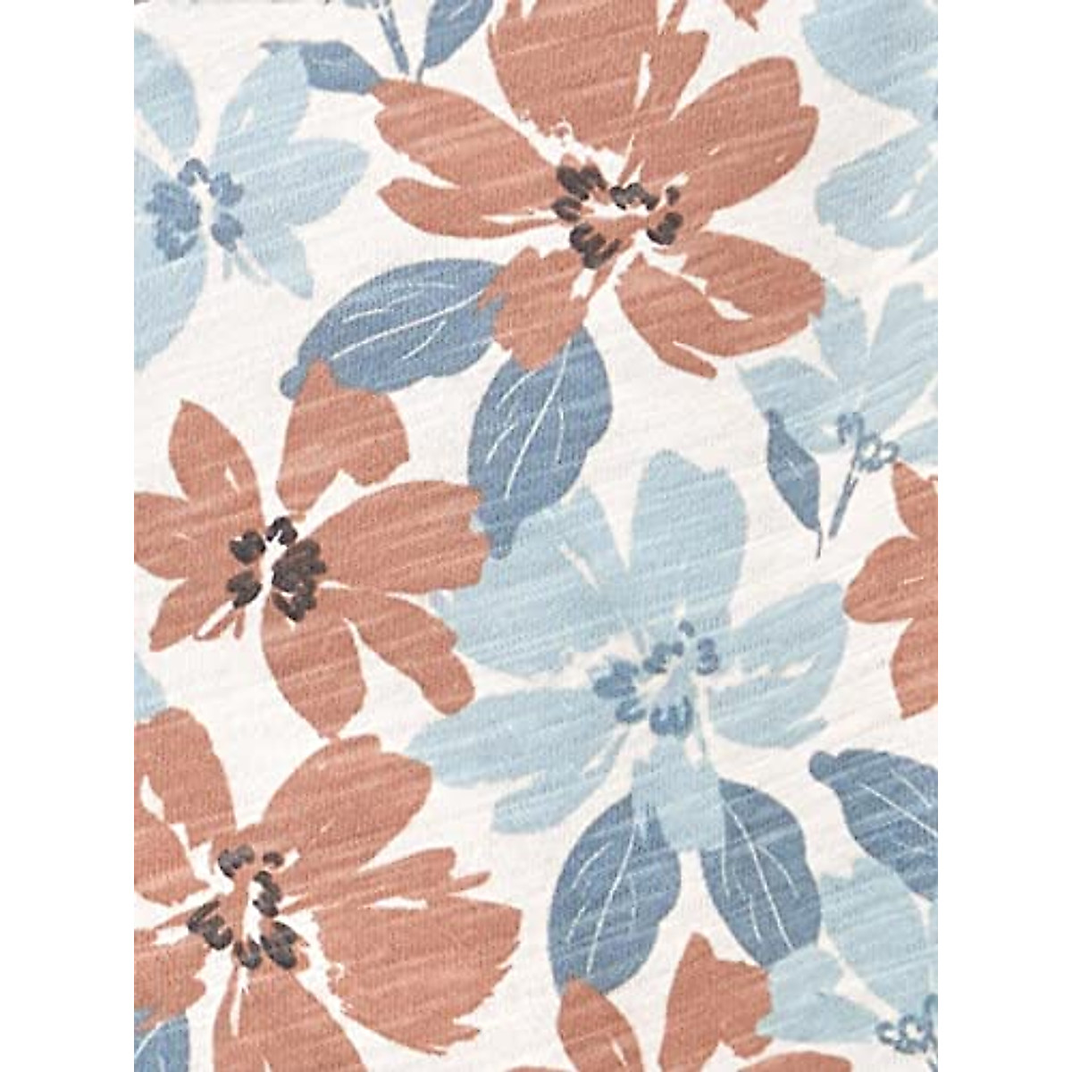 Simple Joys by Carter's Girls' Short-Sleeve Shirts and Tops, Pack of 3, Brown Dots/Denim/White Floral, 6