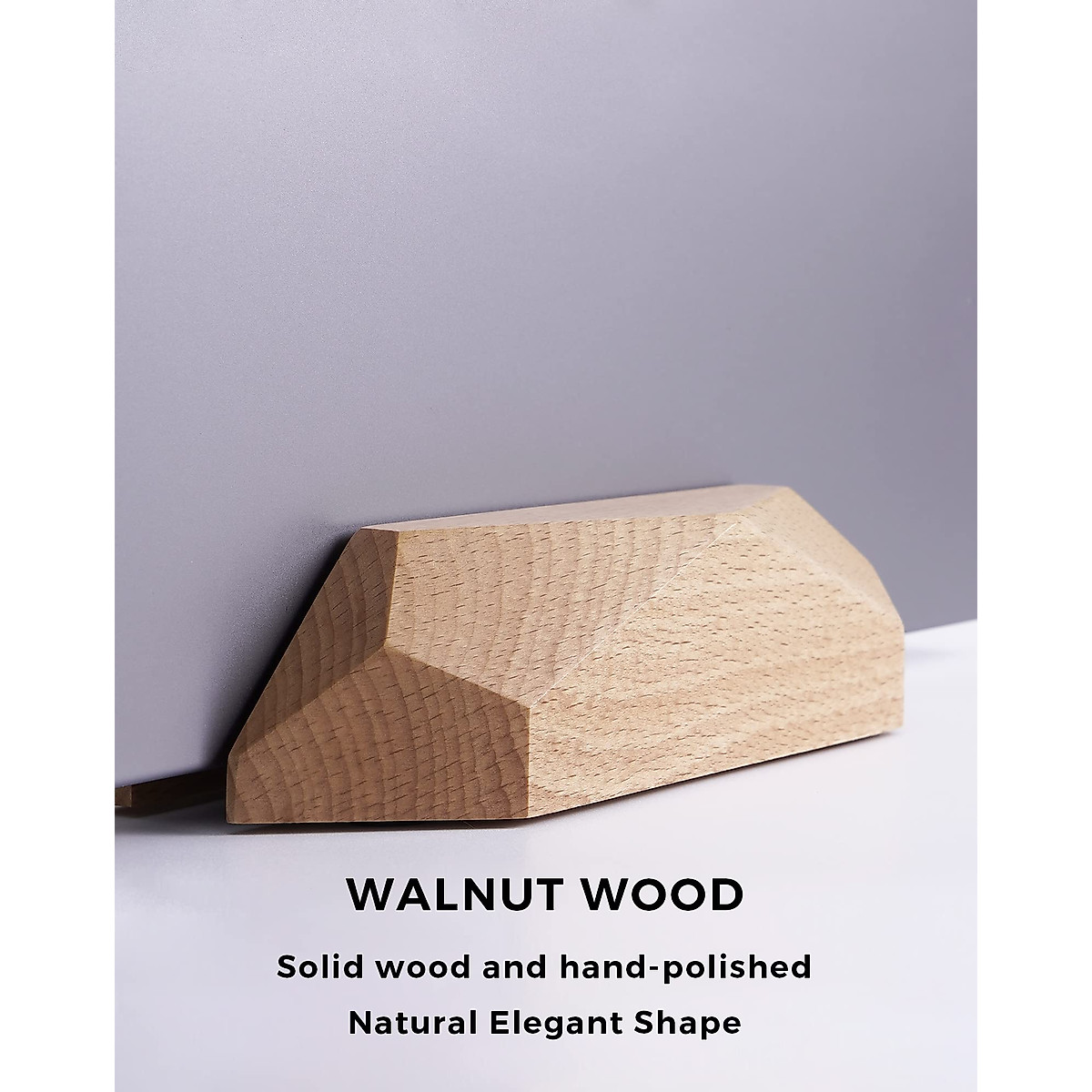 Nuvograin Dual Laptop Holder Vertical Laptop Stand, 2 Slots MacBook Stand Wood,Wooden Laptop Stand,Vertical Laptop Holder for Desk, Widen Dock Fits All MacBook/Surface pro