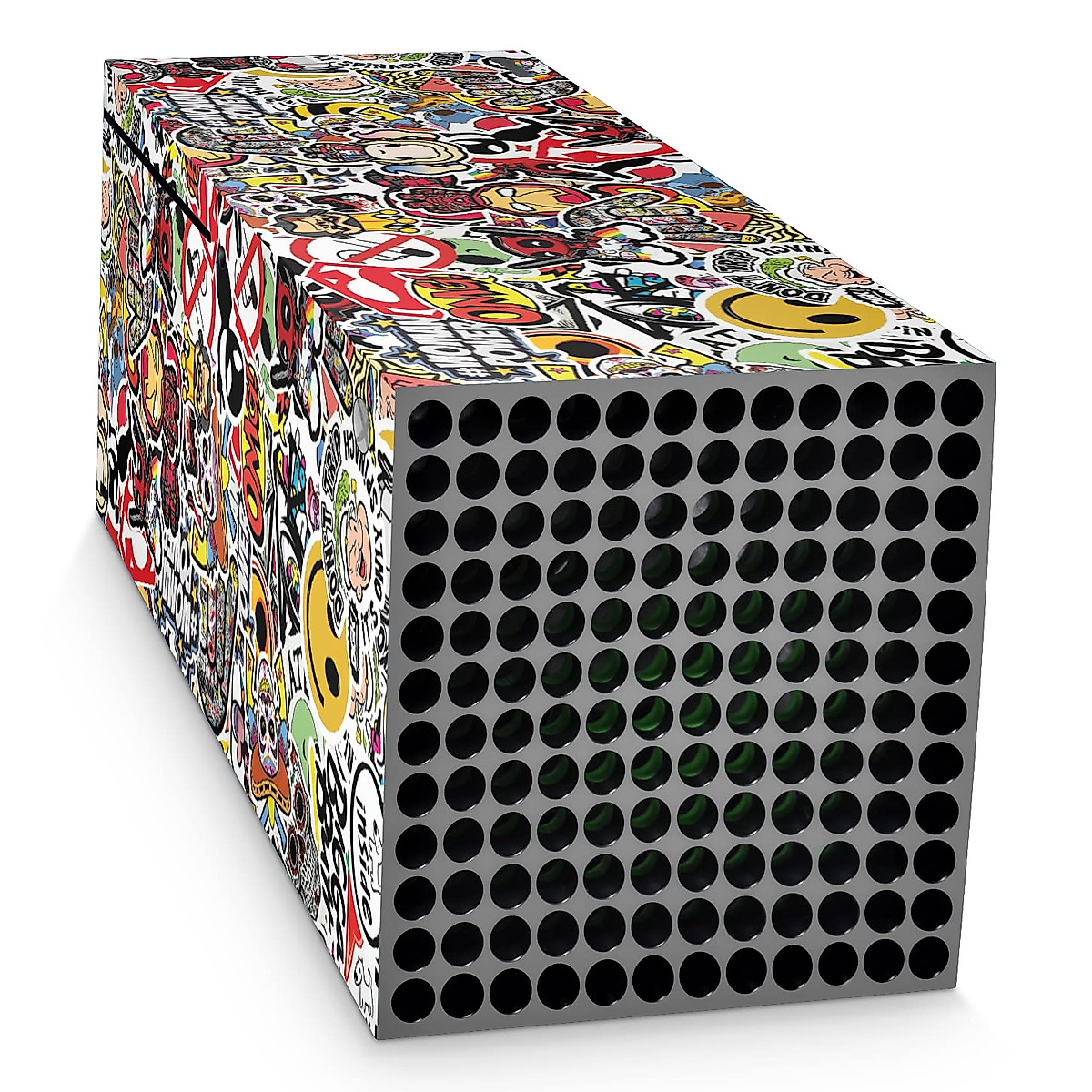 GNG Sticker Bomb Skins Compatible with Xbox Series X Console Decal Vinal Sticker + 2 Controller Set