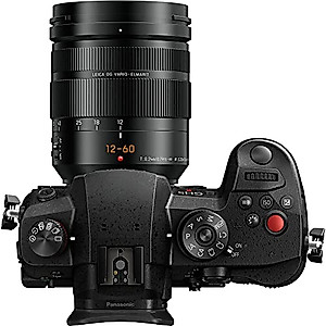 Panasonic Lumix GH5 II Mirrorless Camera with 12-60mm Lens (DC-GH5M2LK) + Sony 64GB Tough SD Card + Filter Kit + Wide Angle Lens + Telephoto Lens + Lens Hood + Charger + Card Reader + More (Renewed)
