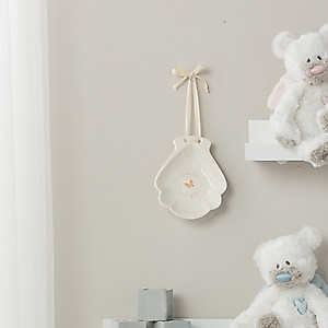 DEMDACO Bless This Baby Girl Glossy White 5 x 4 Ceramic Stoneware Baptism Bowl