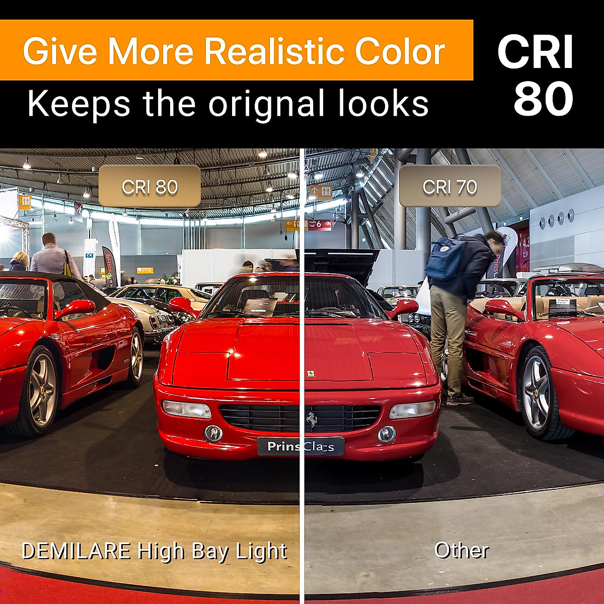 DEMILARE Led High Bay Light 150W, 5000K Bright High Bay Led Lights 22500LM, Durable UFO Bay Lighting (150LM/W) for Workshop, Garage, Barn