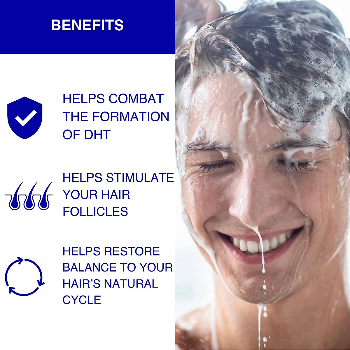 GroMD Biotin Shampoo and Conditioner, Hair Growth Shampoo, Hair Loss Shampoo for Men & Women, Regrowth Treatment & Thickening, Contains Argan Oil & DHT Blocking Ingredients, Doctor-Formulated, 10 oz