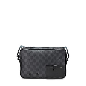 Louis Vuitton, Pre-Loved Damier Graphite Alpha Messenger, Black