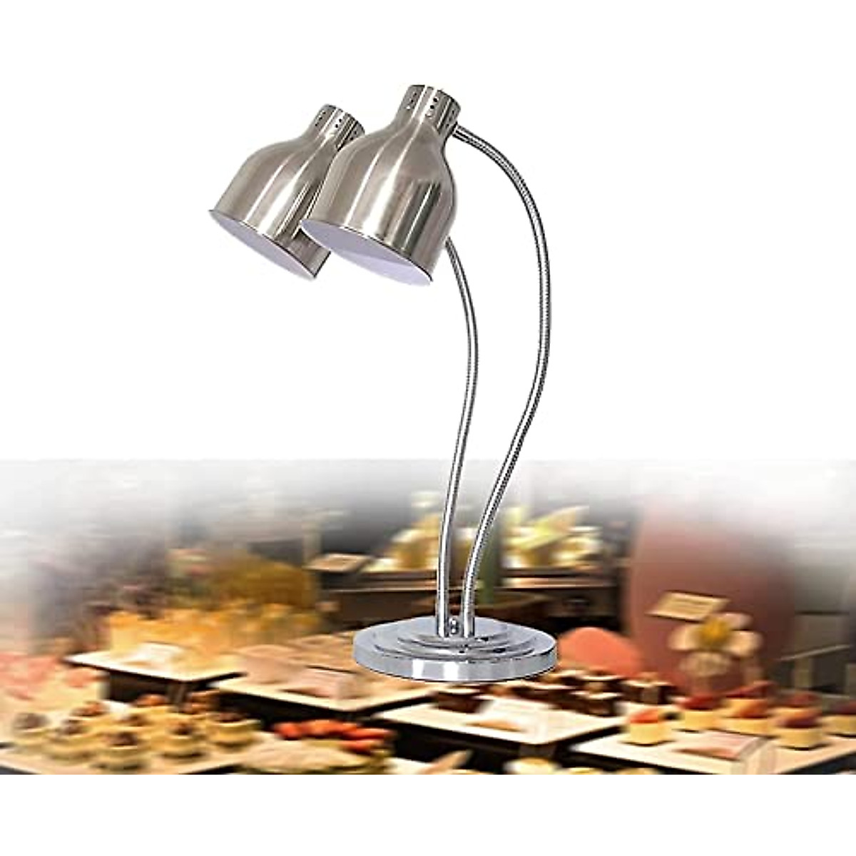 FUNNYBSG Heat Lamp Food Warmer Commercial Heating Lamp, Buffet Insulation Table Lamp, Free Standing 110V 220V Home Use, Universal Tube Can Be Bent at Will