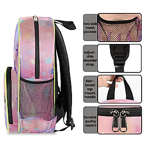 CNNINGYI Personalized Name Cheerleaders Backpack Customized Lightweight Ballet Dance Bag for Little Girls