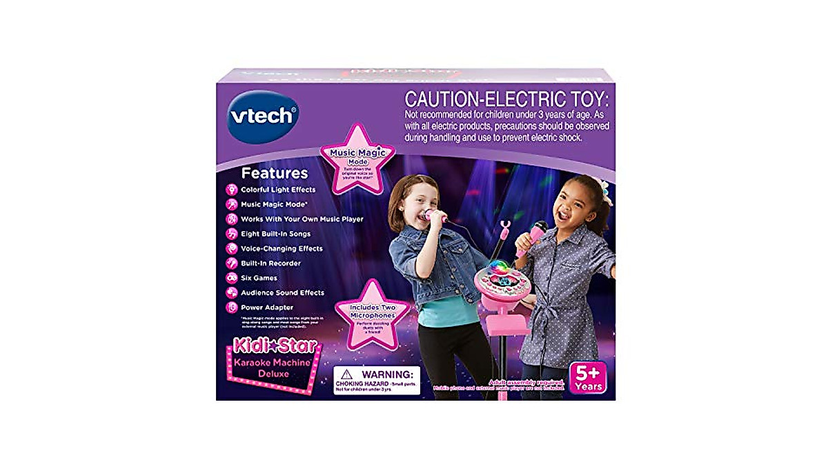 VTech Kidi Star Karaoke Machine Deluxe - 2 Mics, Pink