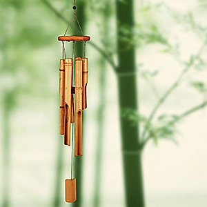 Bamboo Wind Chimes-30'' Wooden Wind Chimes for Outdoor & Indoor,Garden, Yark,Patio and Home Décor (30inch)