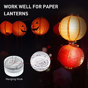 Mini Submersible LED Tea Lights - Waterproof Flameless White Led Lights Battery Powered, Small Led Candle Light for Halloween, Vase, Hot Tub, Pool, Party Lantern Wedding Decor (20pcs Without Remote)