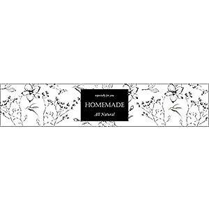 ZZYBIA Wrap Paper Tape for Homemade Soap Bar Handmade Products Horizontal Set 20pcs(H2- Black & White)