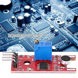 5Pcs Sound Sensor Module, 3 to 5V Microphone Sound Sensor Microphone Sensor Module Ultra Small Professional Microphone Amplifier IC KY-038 for Assembly with Indicator Lights