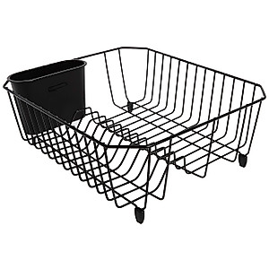 Rubbermaid Dish Drainer, Small, Black