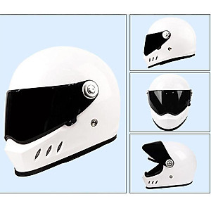 DCLINA Girls Cool Women's Motorcycle Helmet Men's Modular Flip up Visors Retro Full Face Helmets, DOT Approved Helmet, for ATV Moped Racing Crash Motocross, with Vent Holes/Braid/Bow