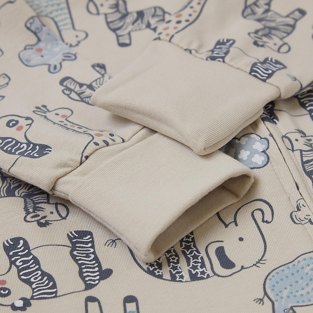 Hanes Baby Girls Pure Comfort Organic Long Sleeve Footless N' Play, Infant Playsuit, Boys & And Toddler T-Shirt Set, Beige Wild, 18 MONTHS US